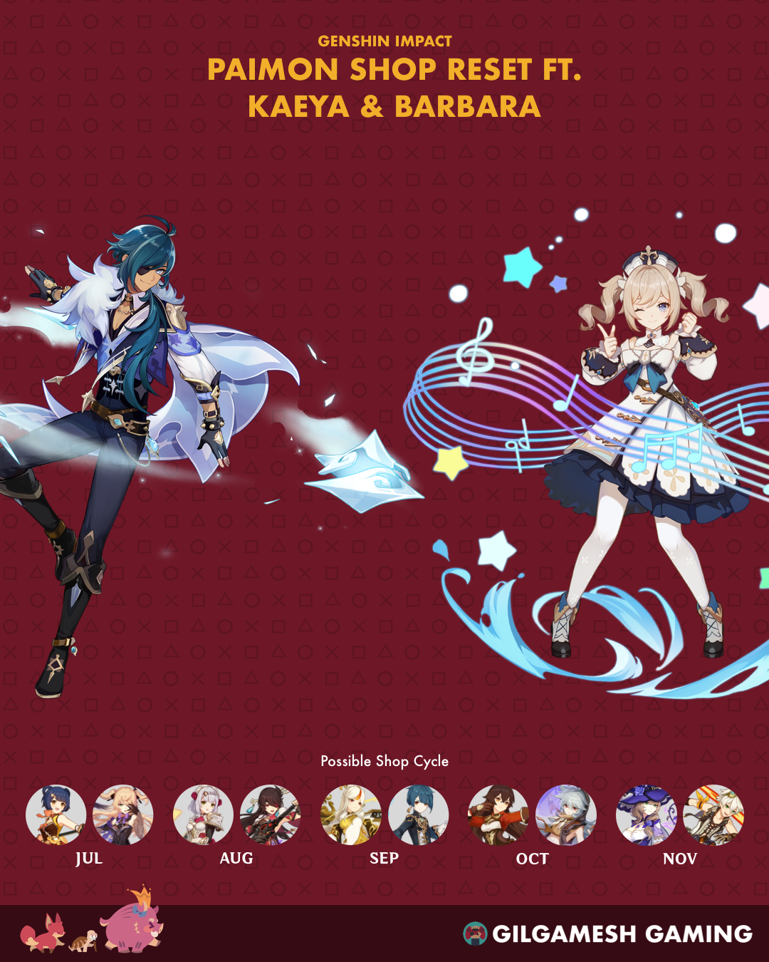 Paimon Shop Reset Featuring Kaeya and Barbara Genshin Impact | HoYoLAB
