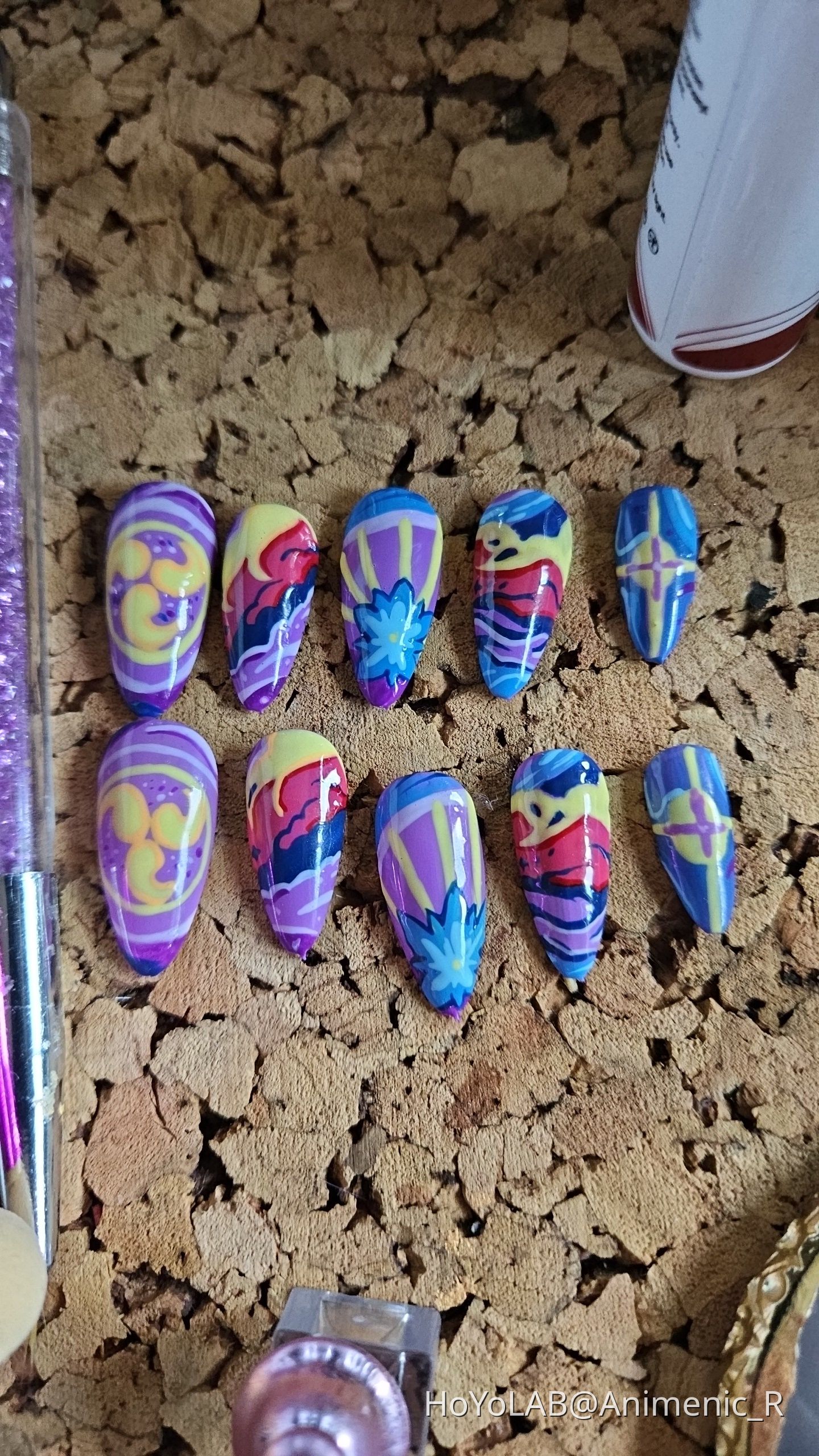 First time making nail art for a cosplay Genshin Impact | HoYoLAB