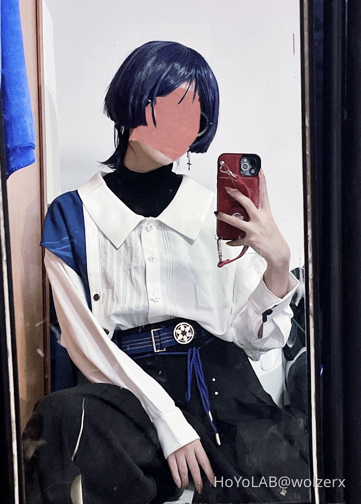 Wanderer official merch cosplay 🩵💙🤍 Genshin Impact | HoYoLAB