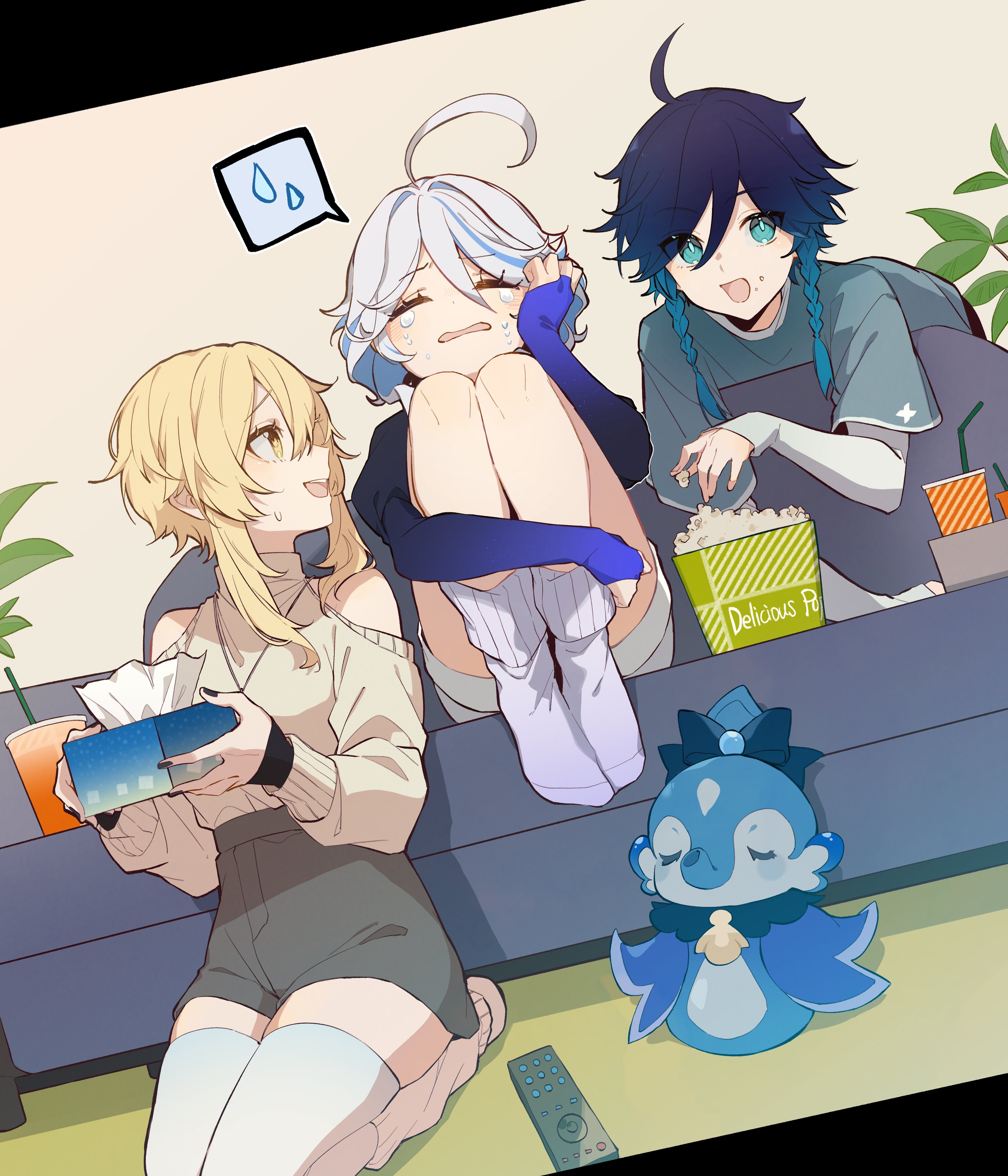 hoyofair furilumi !!!! and.. venti as third wheel.. Genshin Impact ...