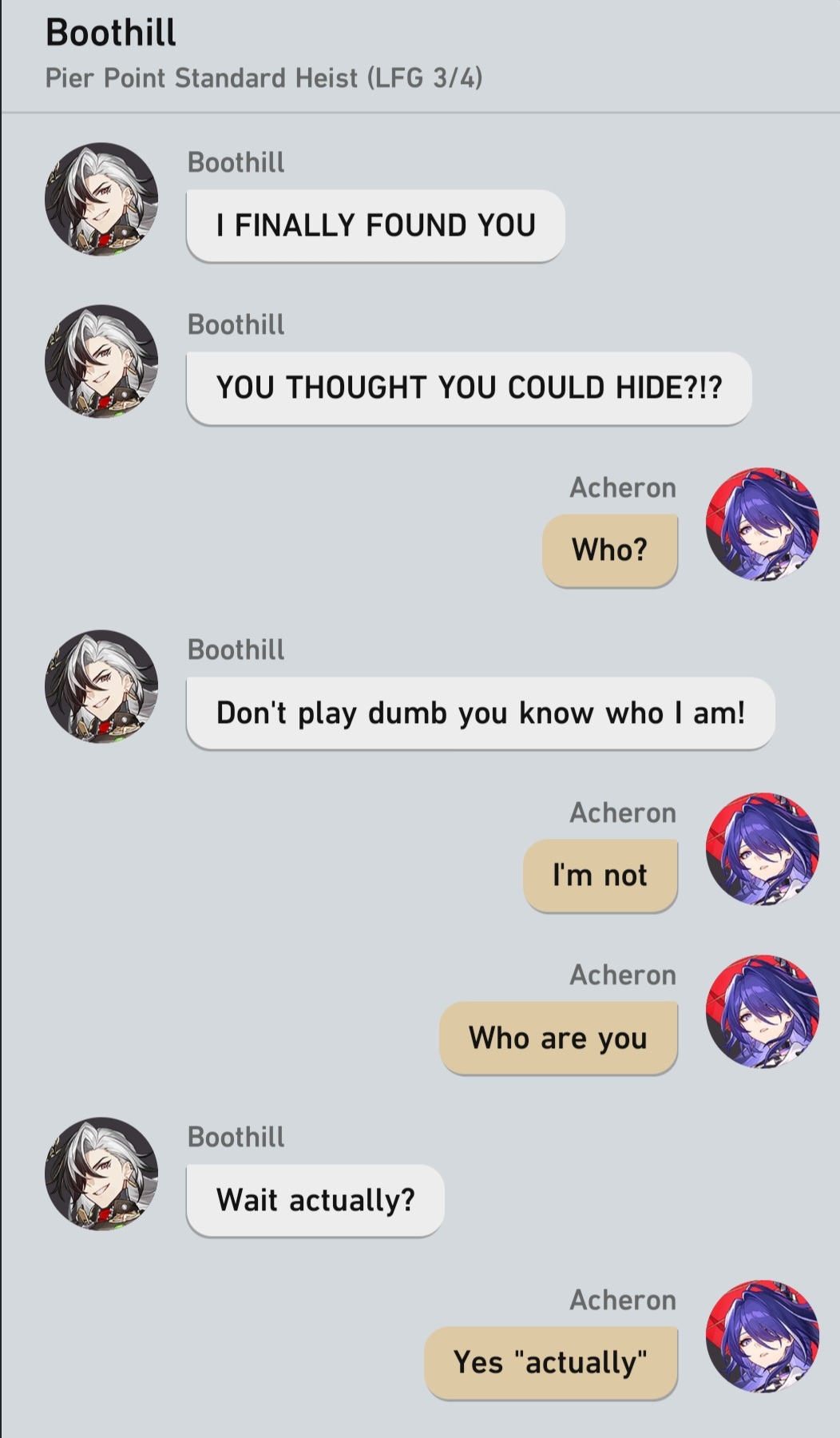 Acheron and Boothill conversation Honkai: Star Rail | HoYoLAB