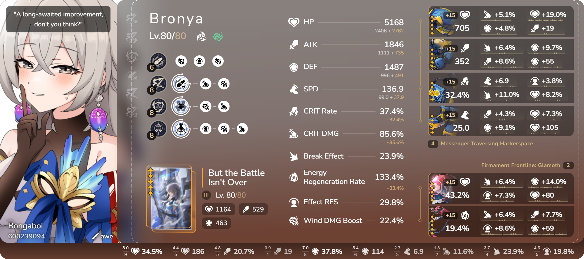 Bronya's trace branches are filled. Honkai: Star Rail | HoYoLAB