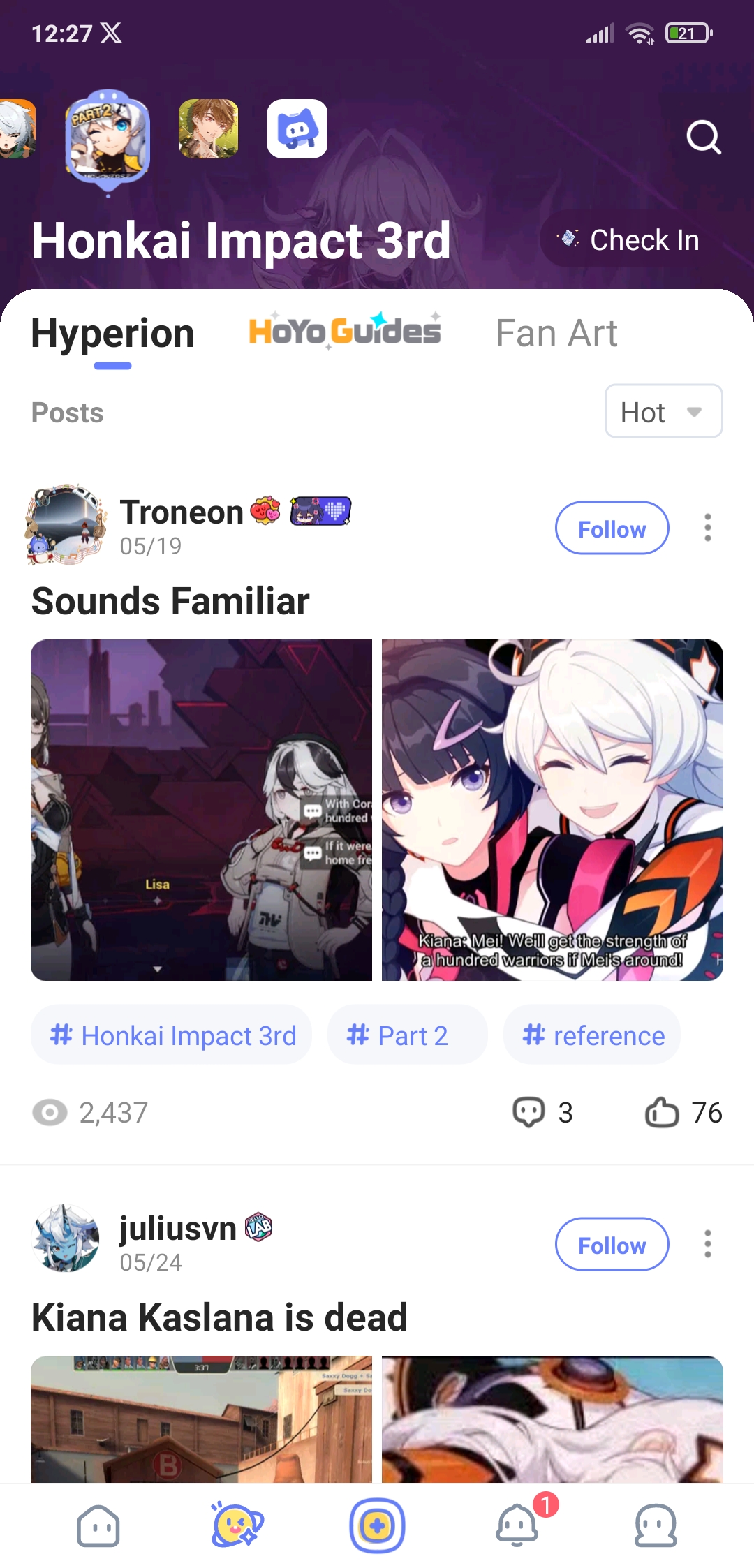 A quick check in finally for HI3 Honkai Impact 3rd | HoYoLAB