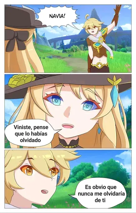 Mini historia de Aether x Navia Genshin Impact | HoYoLAB