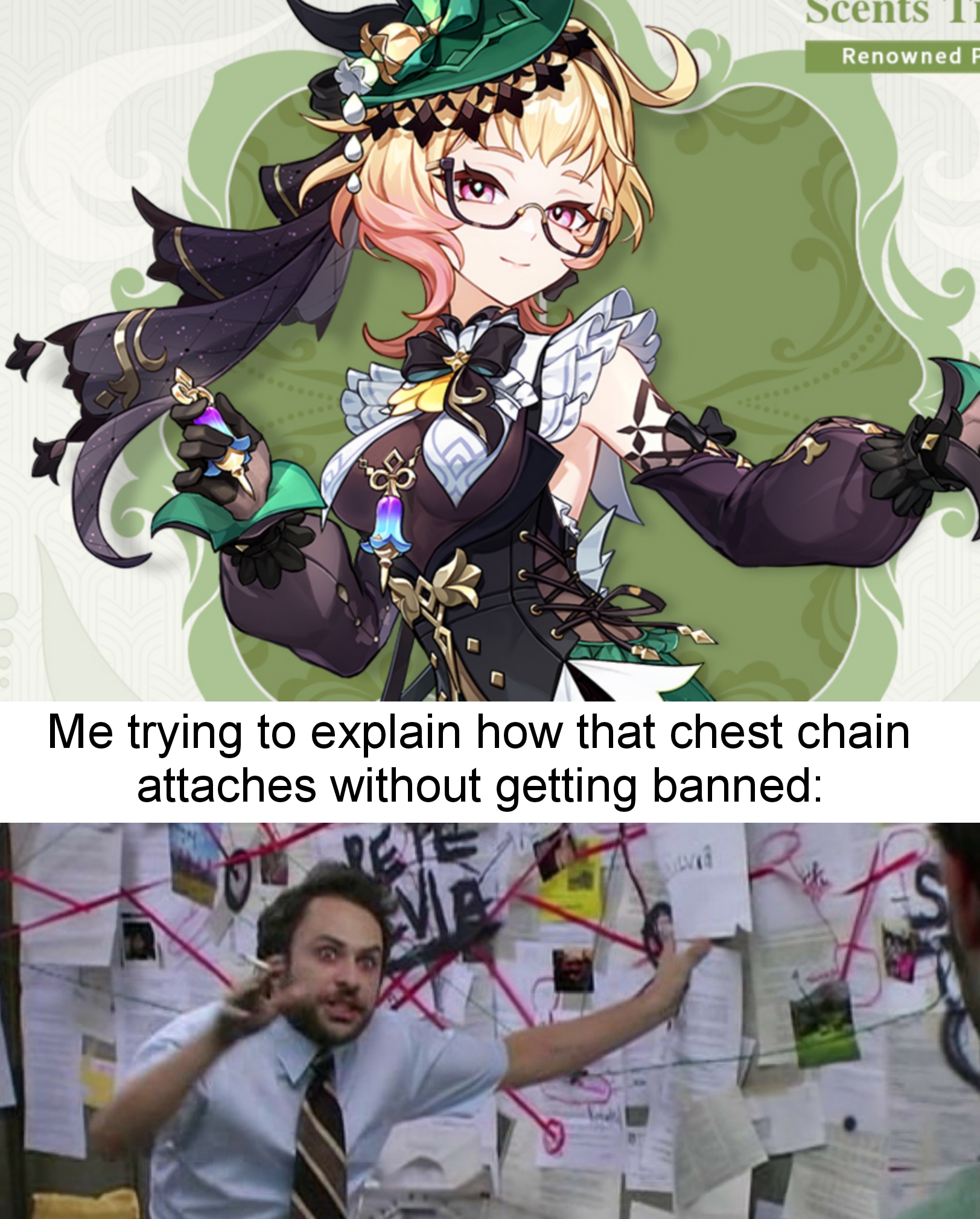 Where does that chain attach to?! Somebody explain! Genshin Impact ...