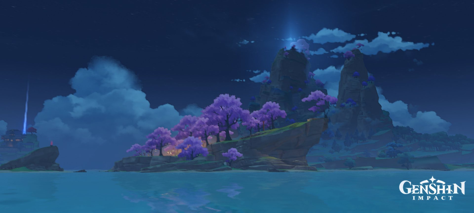 Inazuma at night Genshin Impact | HoYoLAB