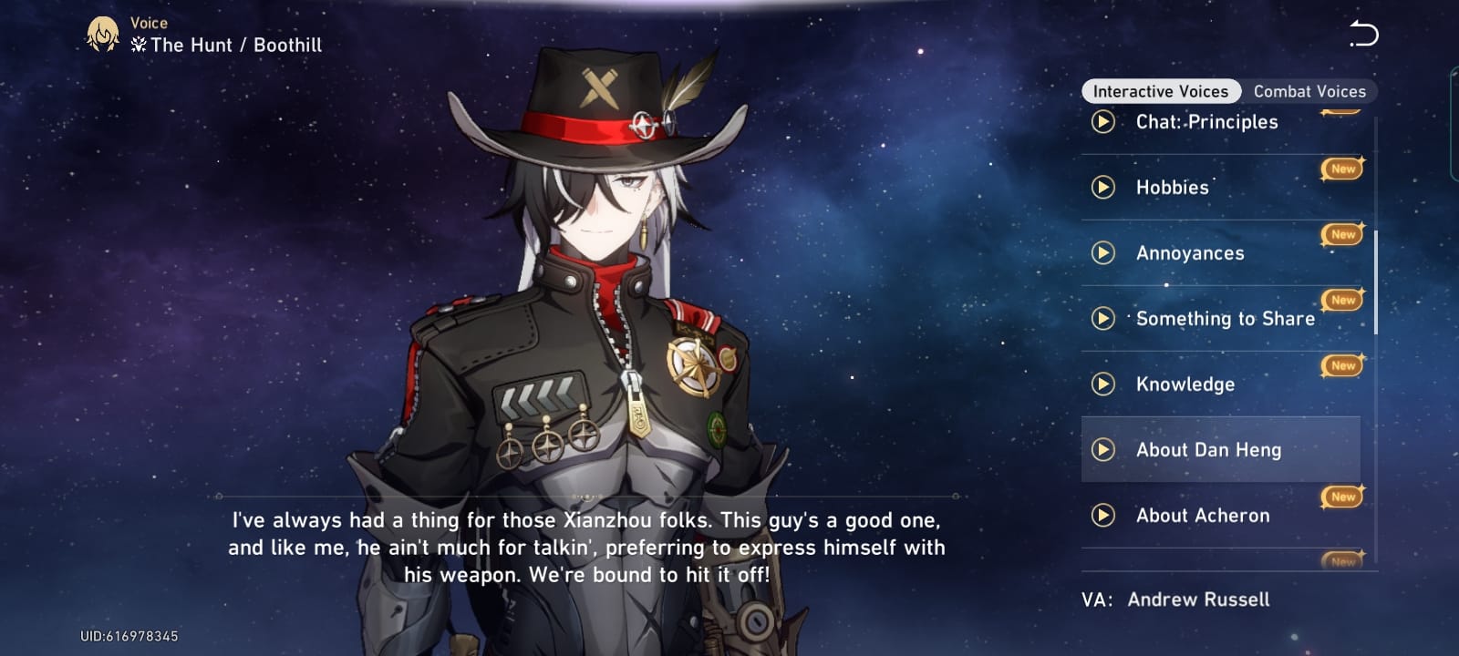 boothill's voice lines about Dan Heng are sus Honkai: Star Rail | HoYoLAB