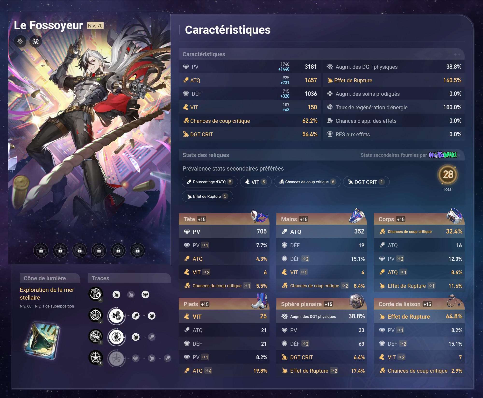 Build du Fossoyeur. Honkai: Star Rail | HoYoLAB