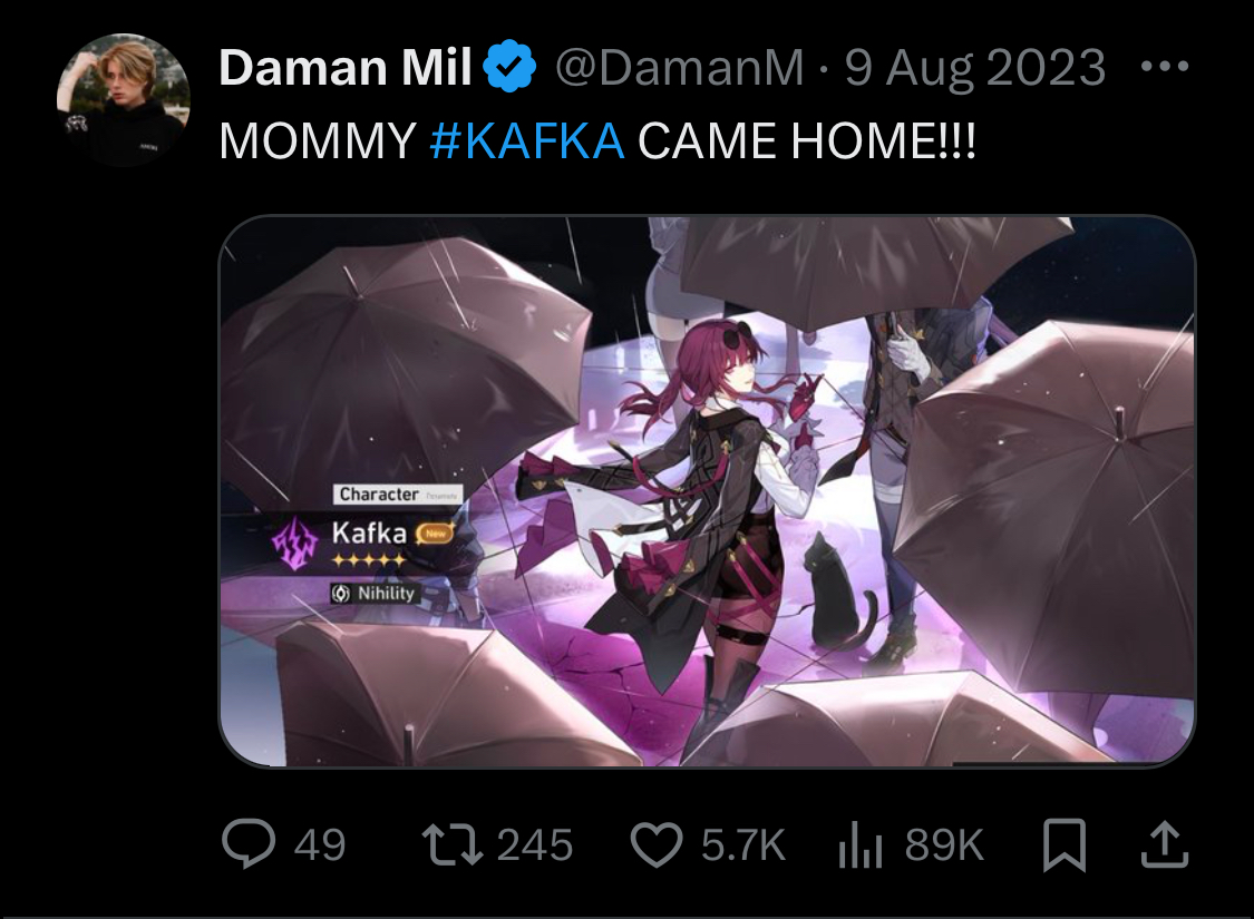 More funny tweets by daman mills/lyney va/blade va | HoYoLAB
