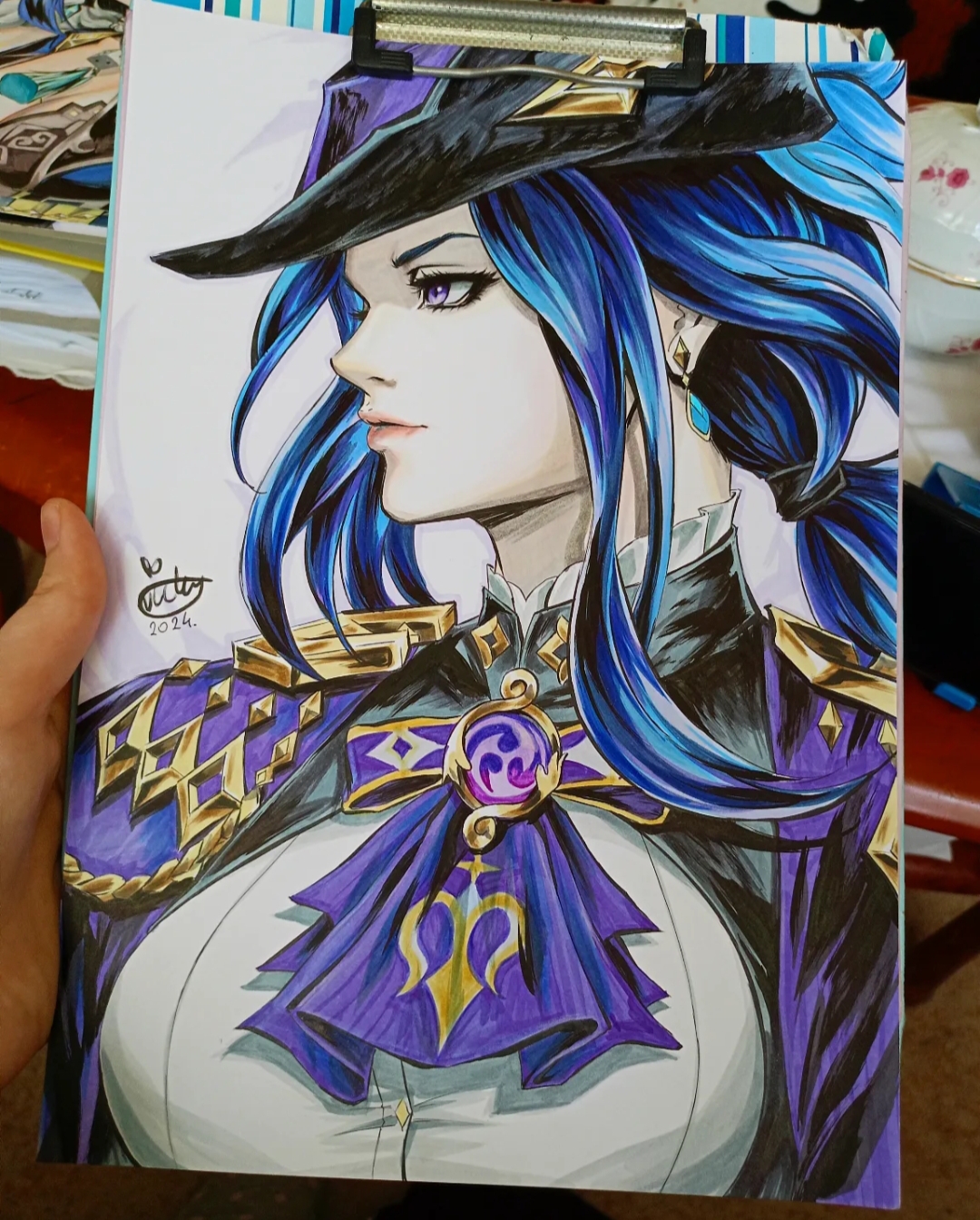 My fanart of Clorinde💜 Genshin Impact | HoYoLAB