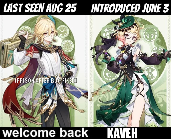 Welcome back kaveh Genshin Impact | HoYoLAB