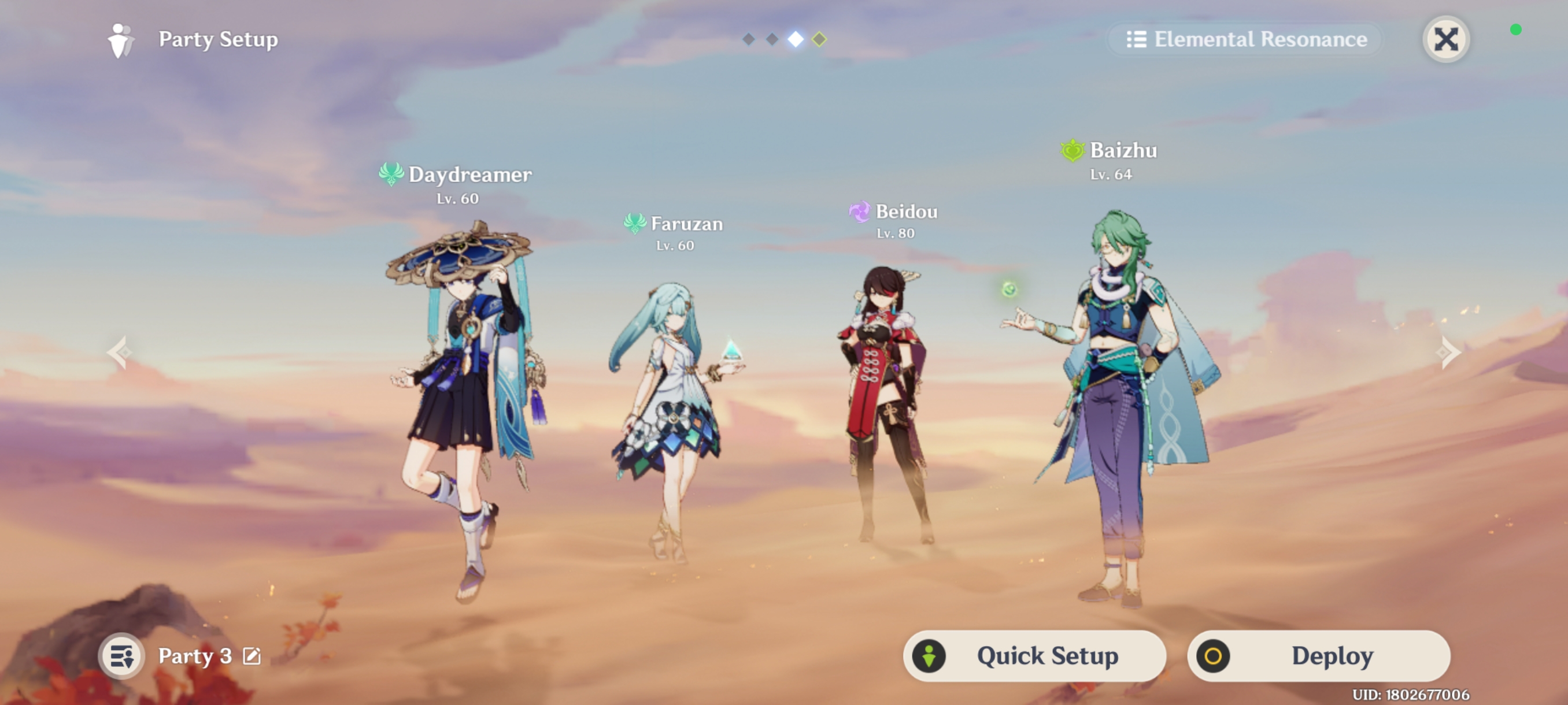 My party setup Genshin Impact | HoYoLAB