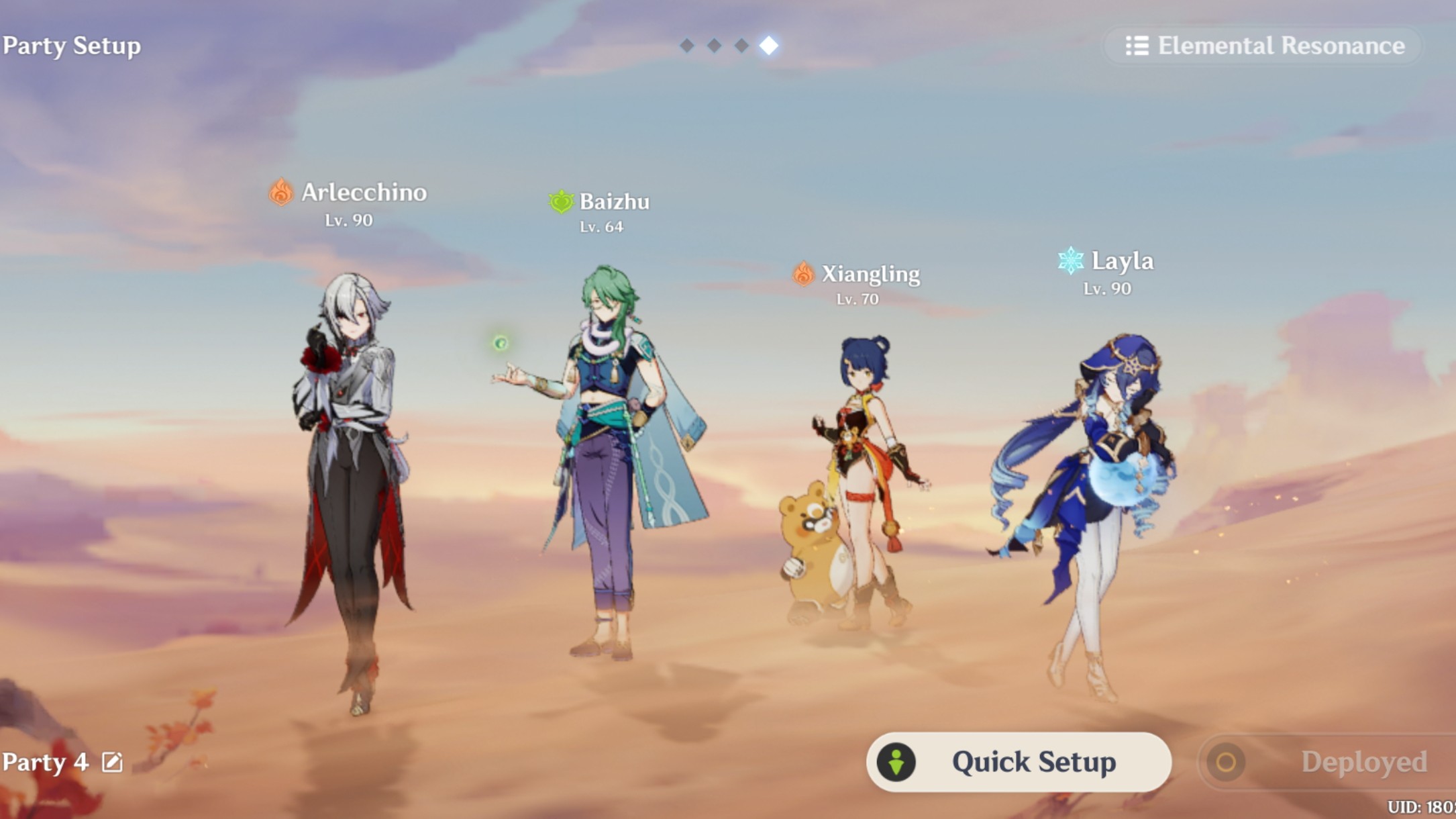 My party setup Genshin Impact | HoYoLAB