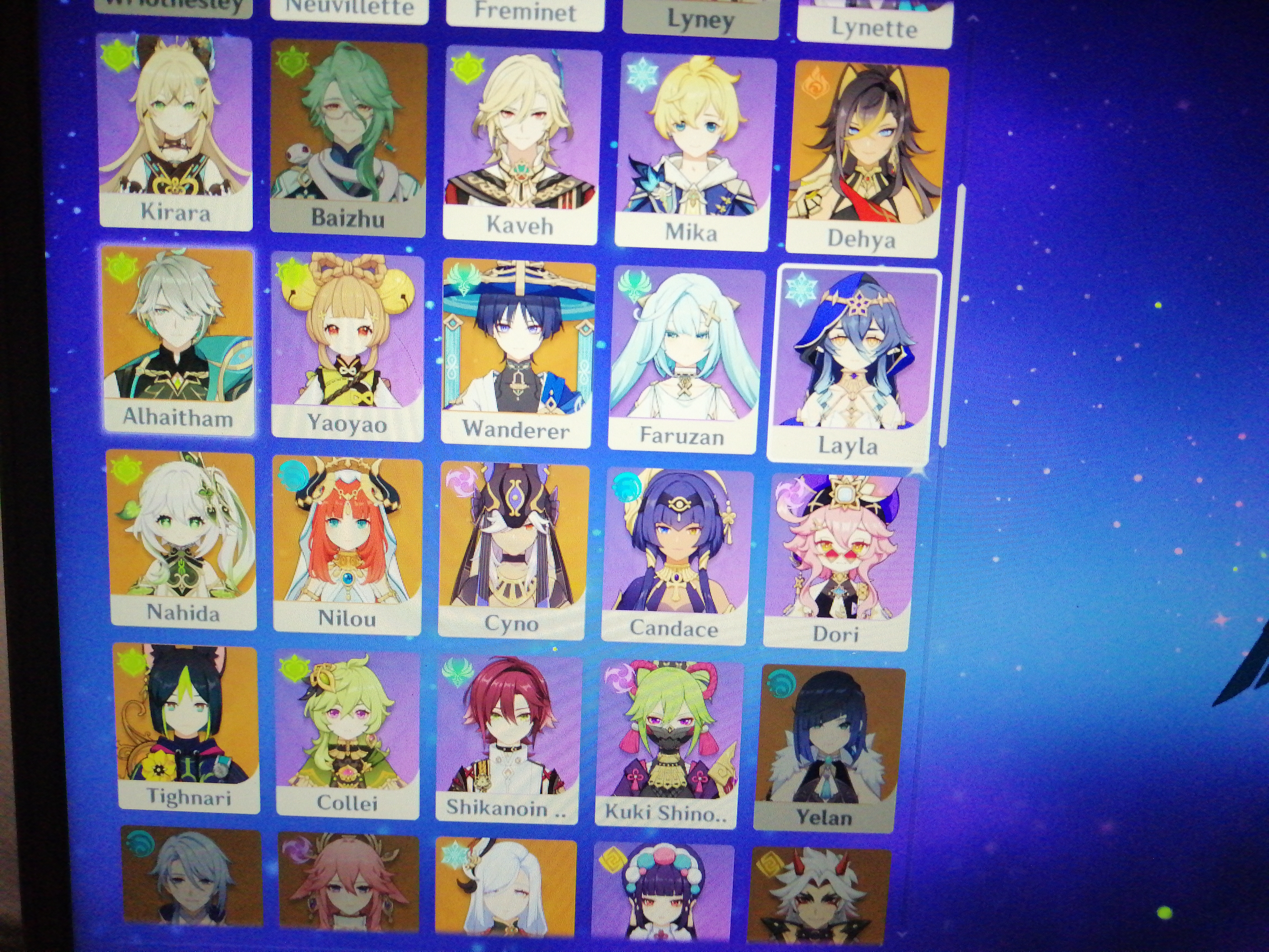 All Sumeru characters obtained Genshin Impact | HoYoLAB