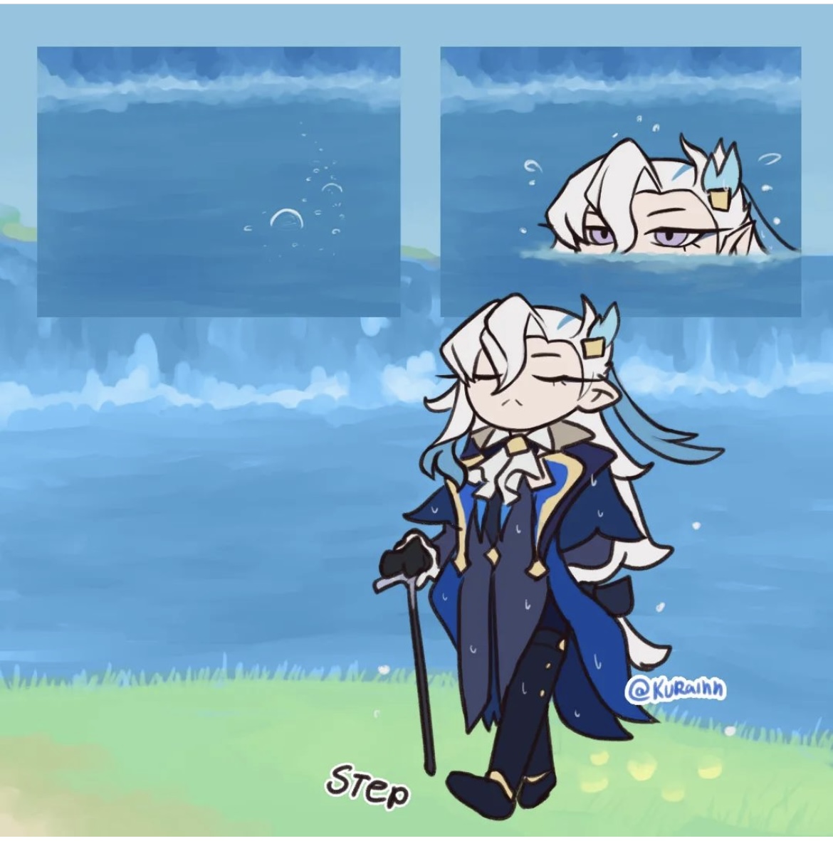 Neuvillette just wanted to be friends~ Genshin Impact | HoYoLAB