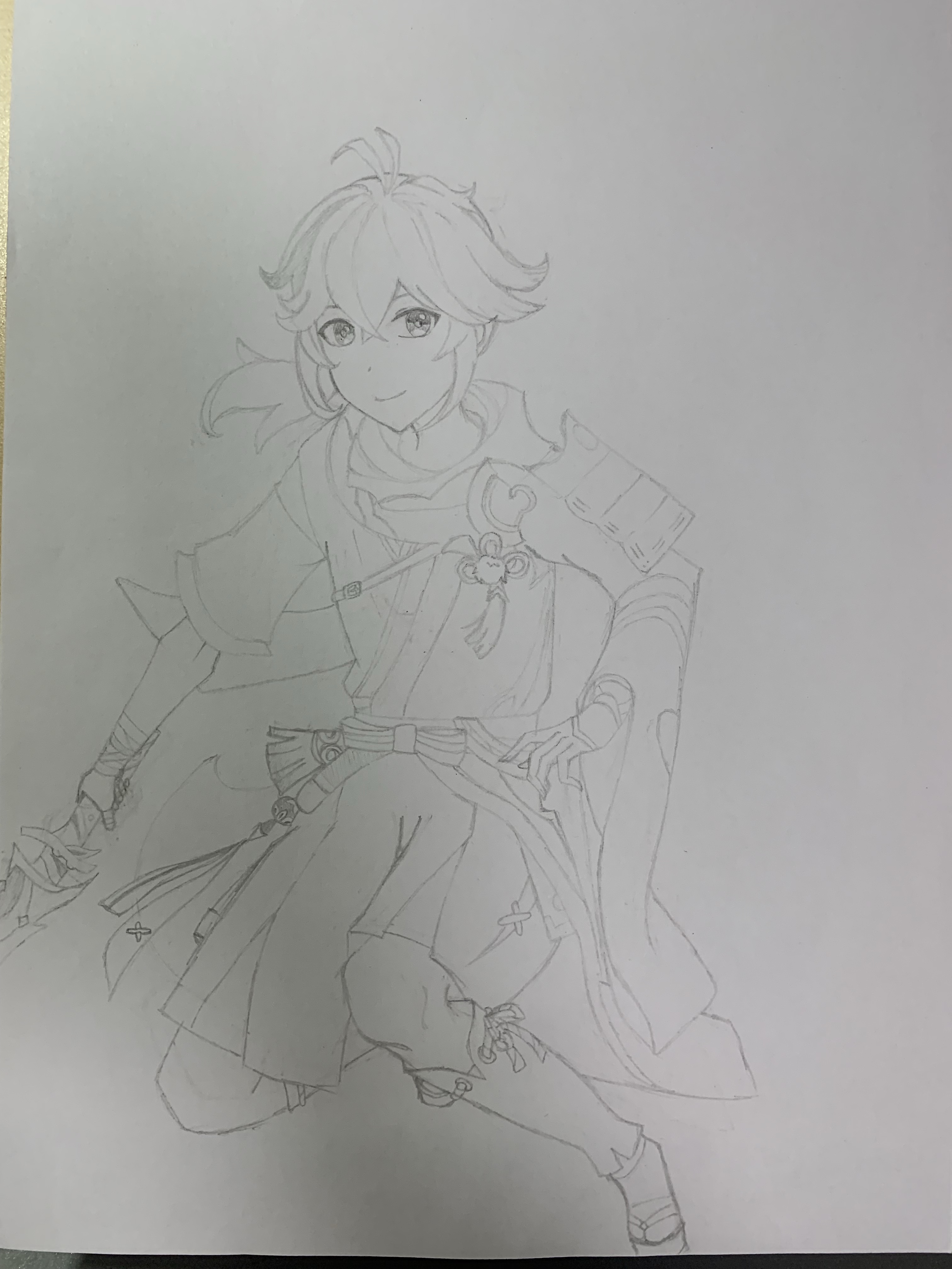 Day 2 of drawing Kazuha Genshin Impact | HoYoLAB