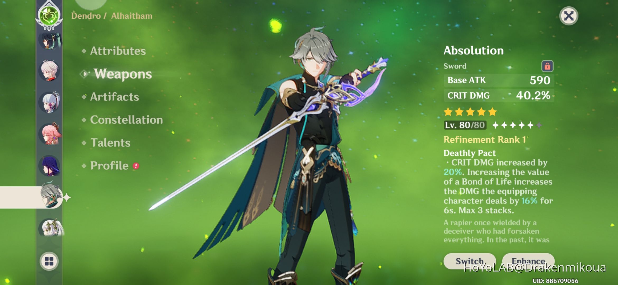 Absolution lowkey kinda looks good on Alhaithan right?...🤣🥲 Genshin ...