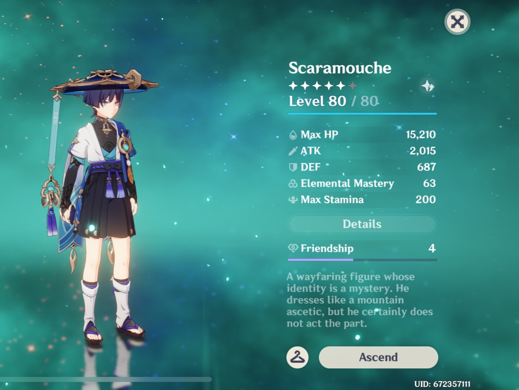 just learned how you can name your wanderer scaramouche Genshin Impact ...