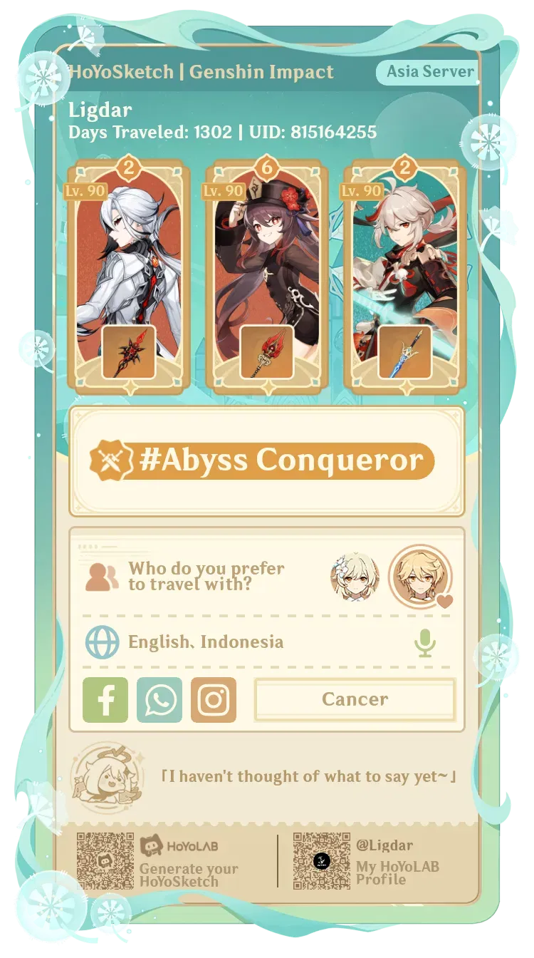 my team Genshin Impact | HoYoLAB