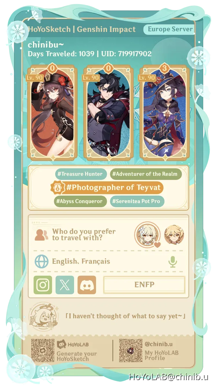 🥰 Genshin Impact | HoYoLAB