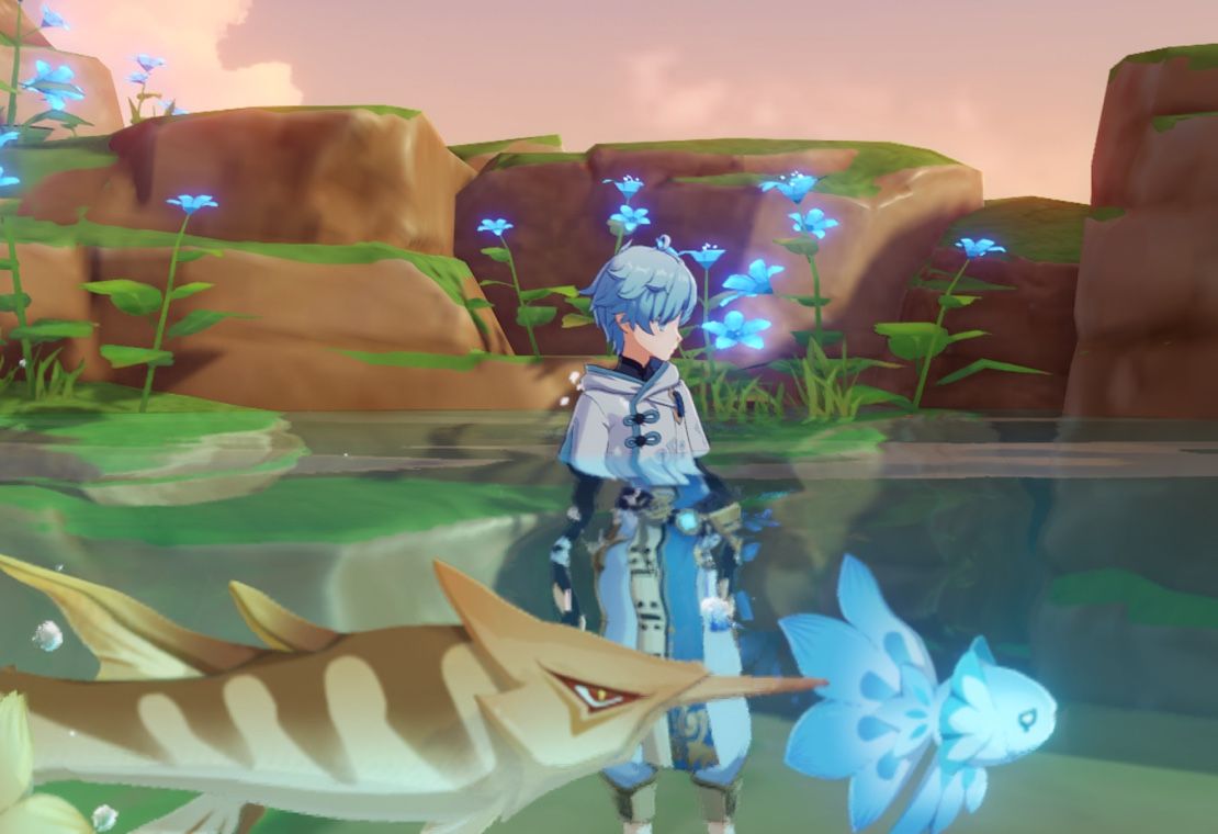 Swimming with the fishes Genshin Impact | HoYoLAB