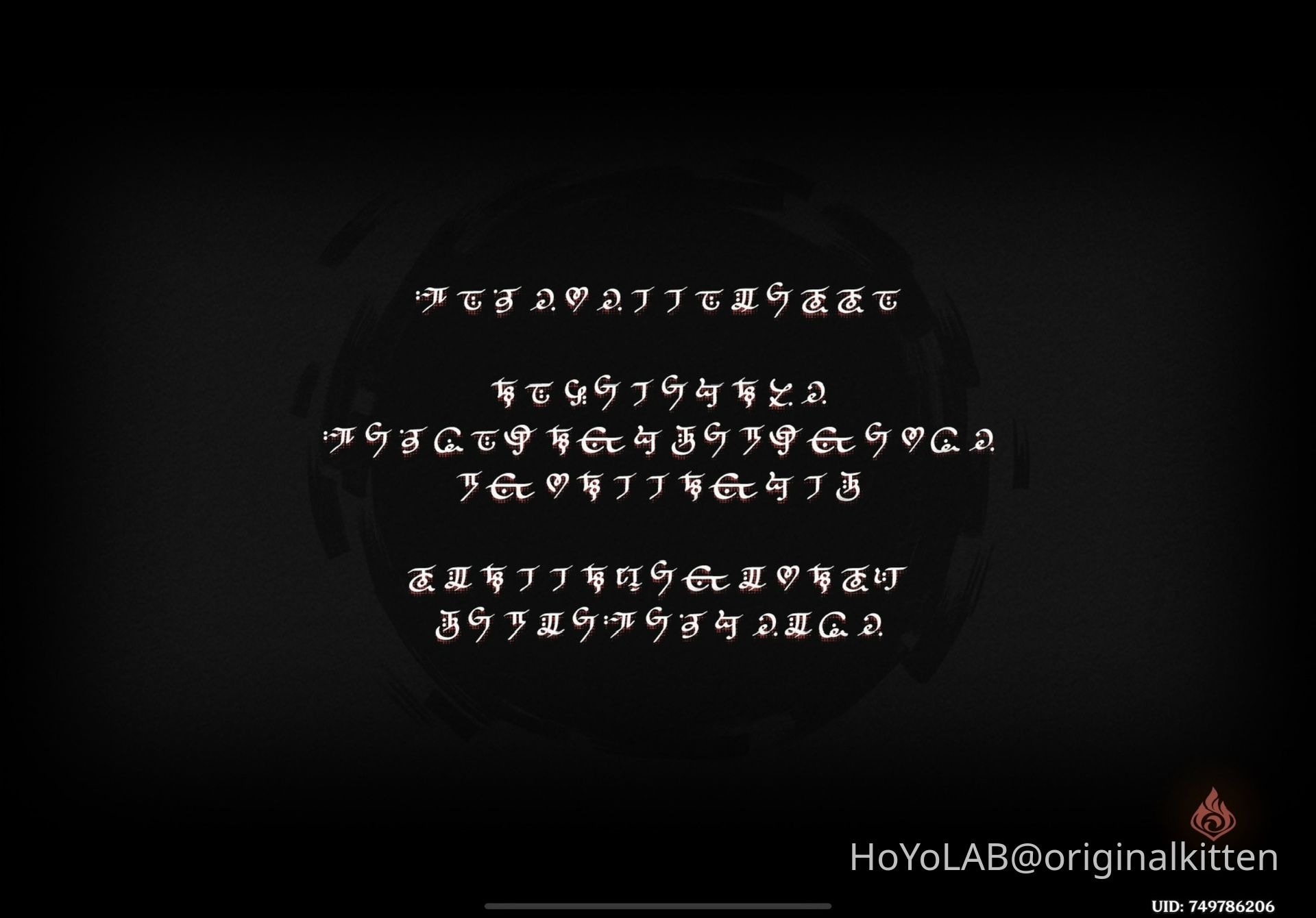 Spoiler:- I used Chat GPT to translate the black screen with Teyvat ...