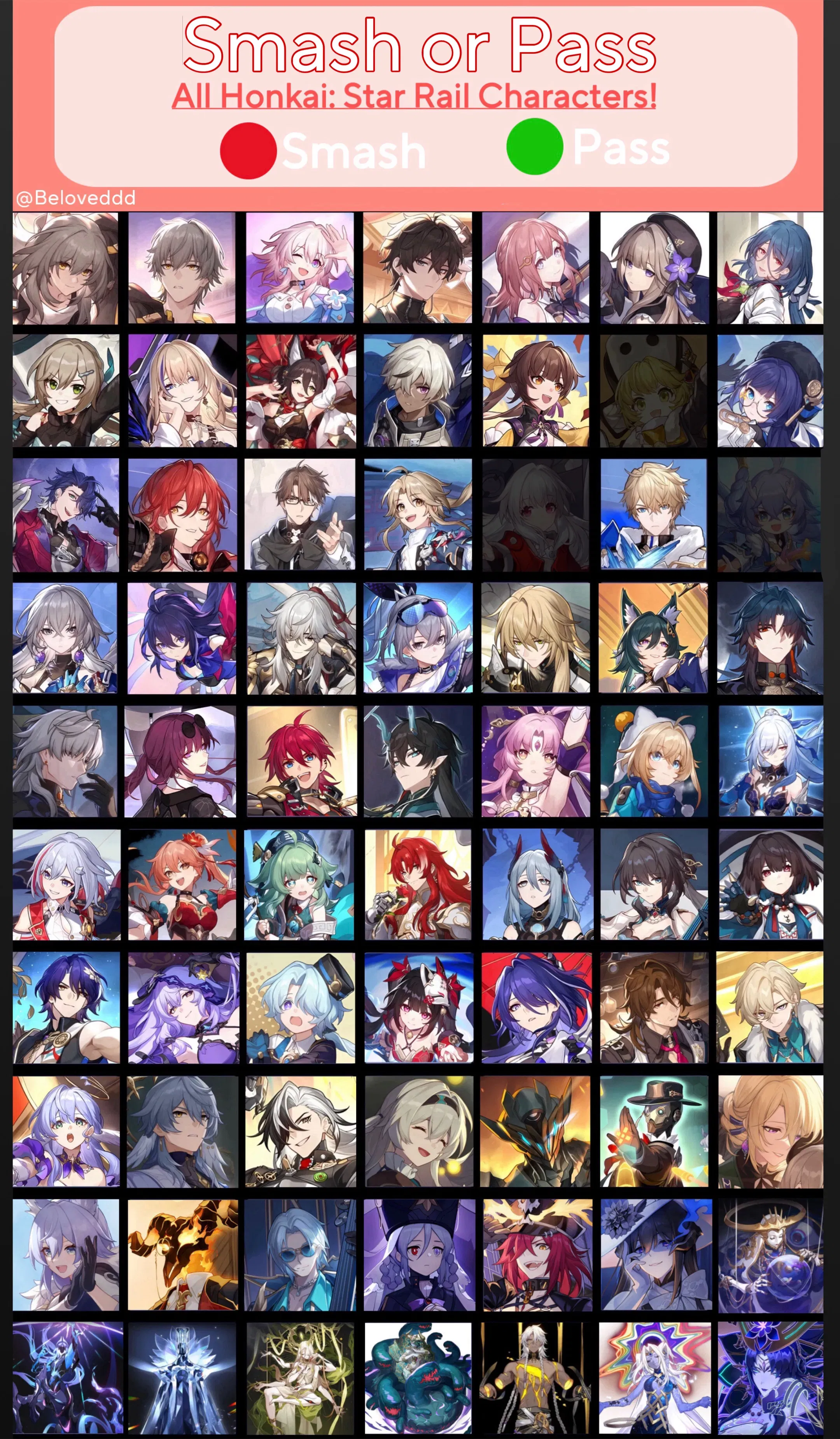my brother smashes or passes hsr characters Honkai: Star Rail | HoYoLAB