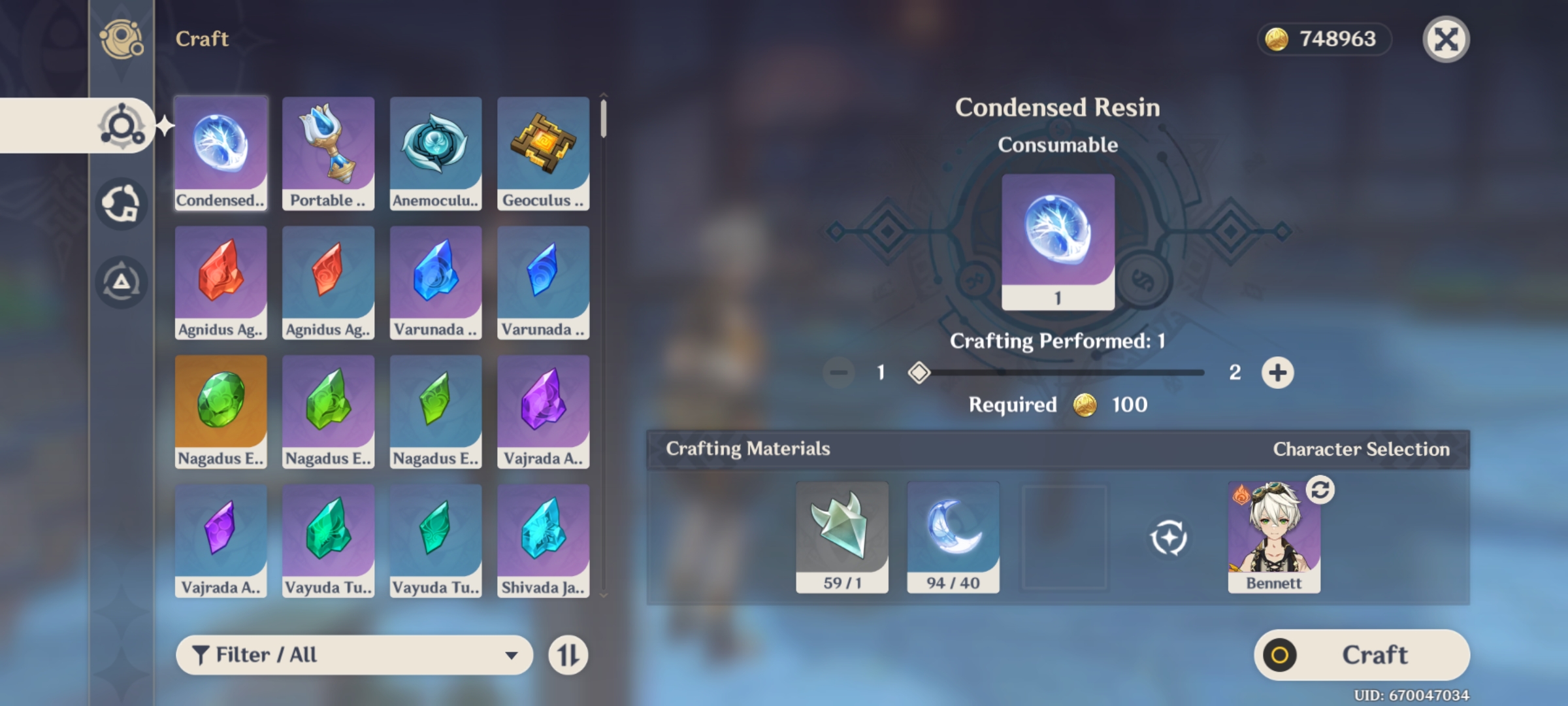 Crafting condensed resin counts as using Original Resin now! Genshin ...