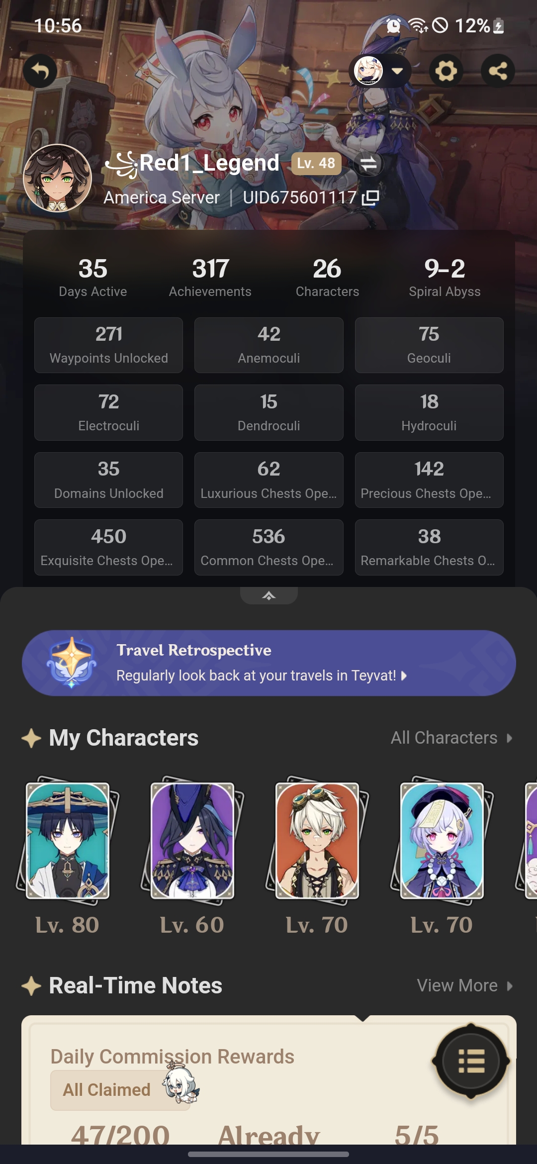 Progress Genshin Impact | HoYoLAB