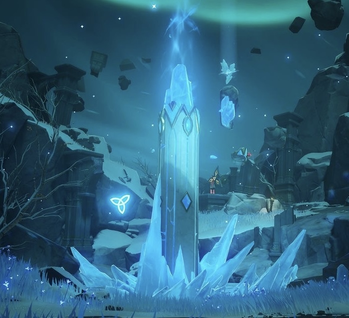 I love helping w the In the Mountains Dragonspine quest!! :3🩷 Genshin ...