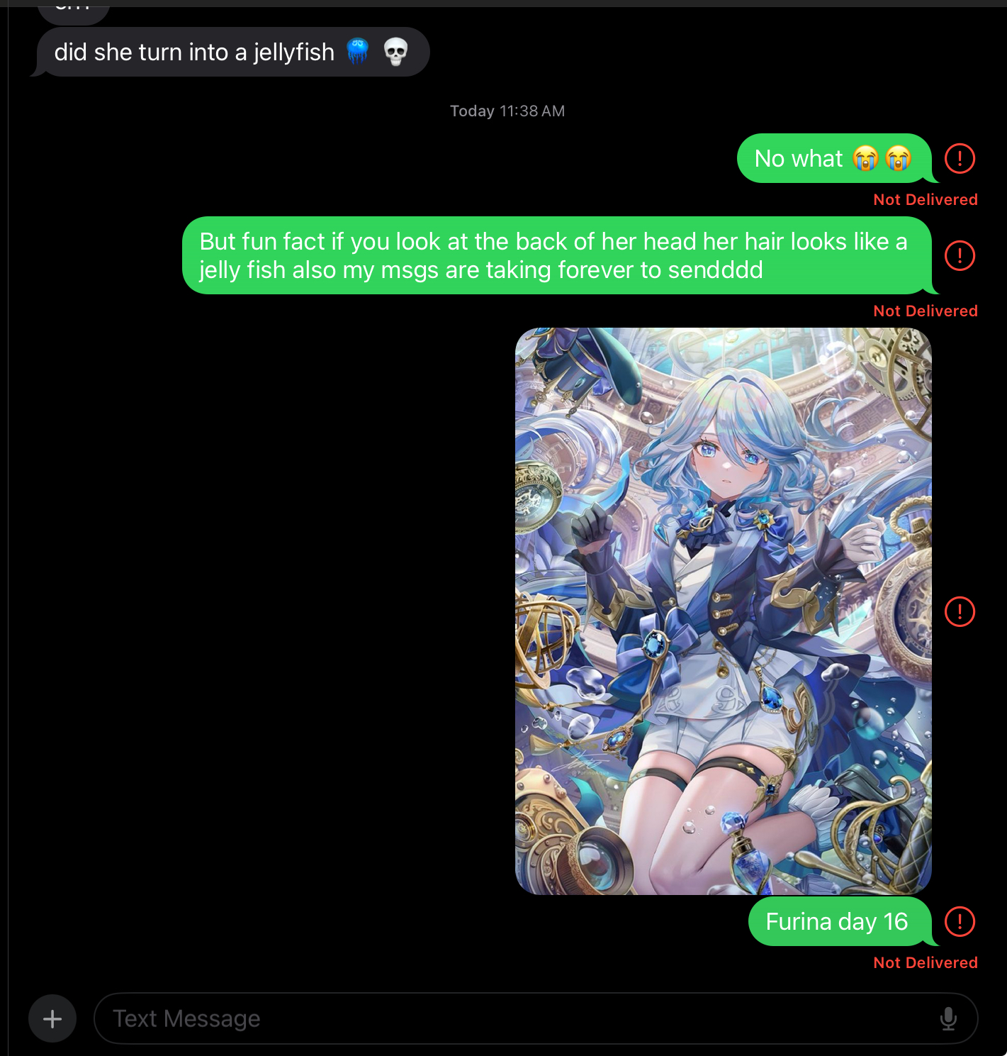 Wont be able to do daily furina post for 2 days Genshin Impact | HoYoLAB