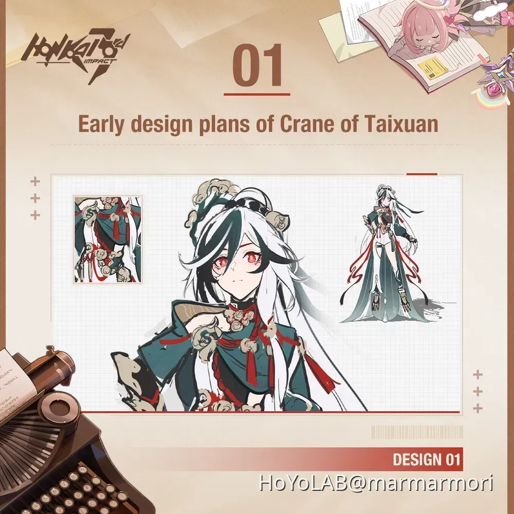 [BETA 7.4] Обзор нового аутфита Гаруды, Crane of Taixuan Honkai Impact ...