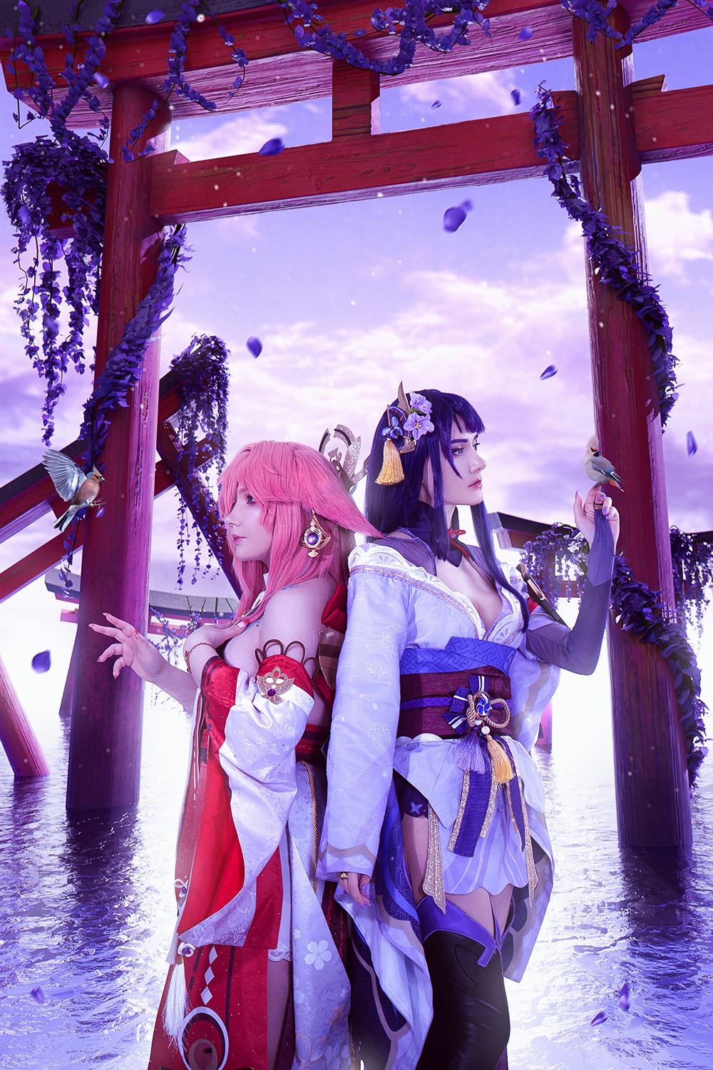 Yae Miko and Raiden cosplay~ Genshin Impact | HoYoLAB