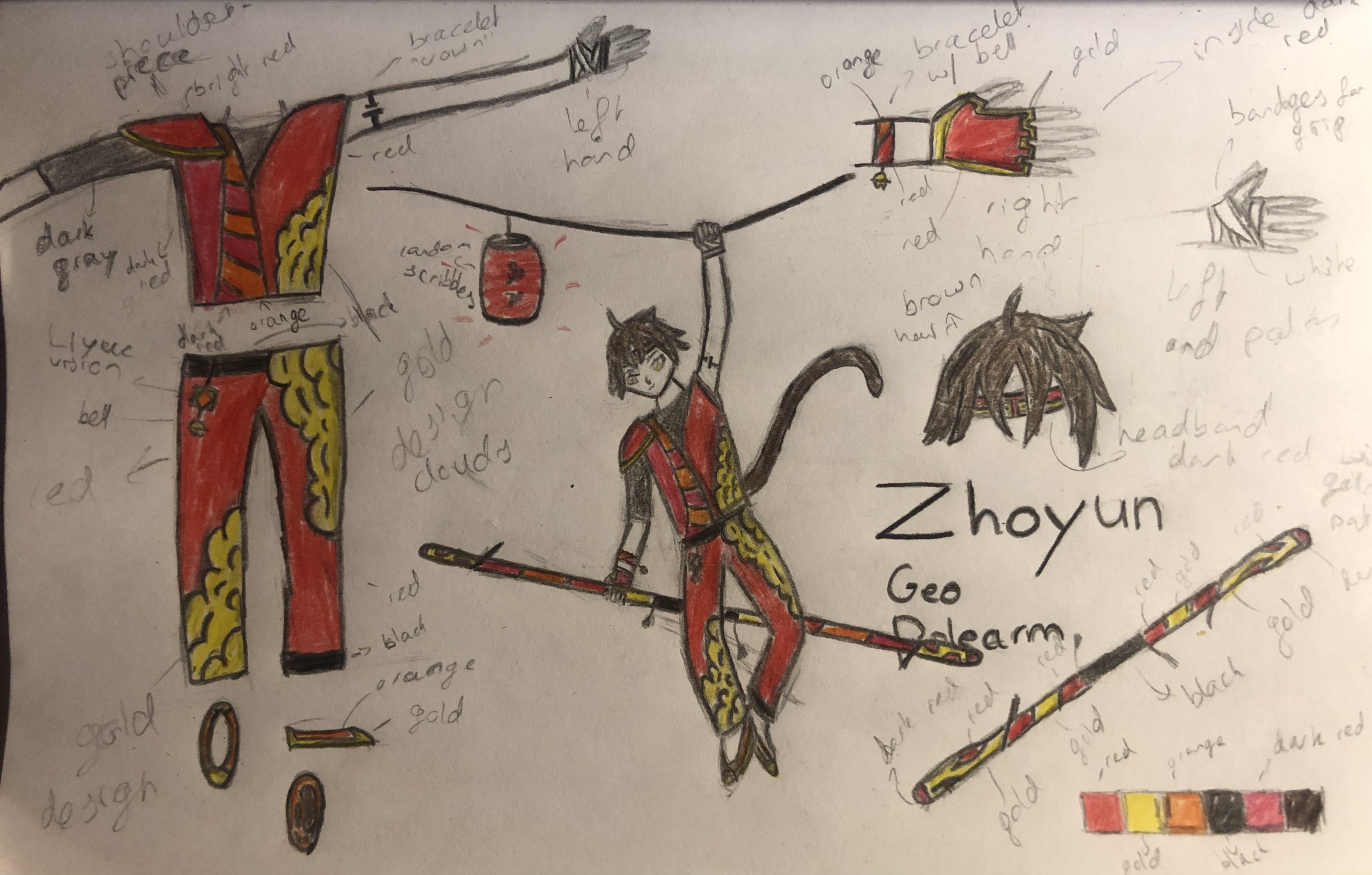 Meet Zhoyun, the Geo polearm and my Genshin OC Genshin Impact | HoYoLAB