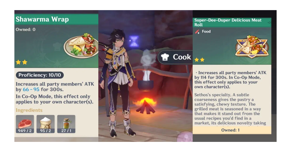 [Version 4.7] Sethos' new specialty food ~ Super-Dee-Duper Deliscious Meat Roll Genshin Impact ...