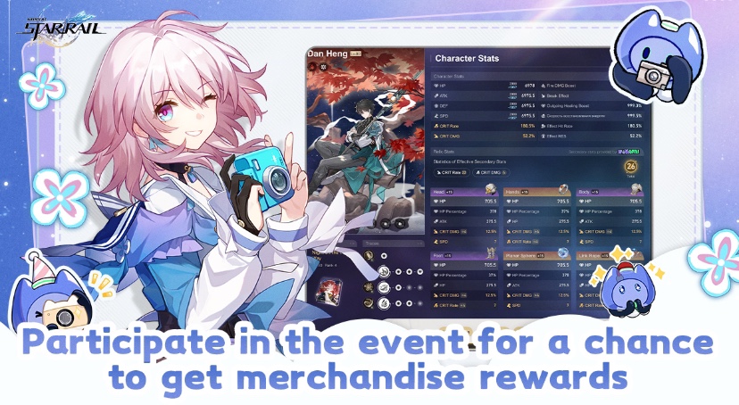 y does dan heng have so much crit rate??? and why the def relics ...