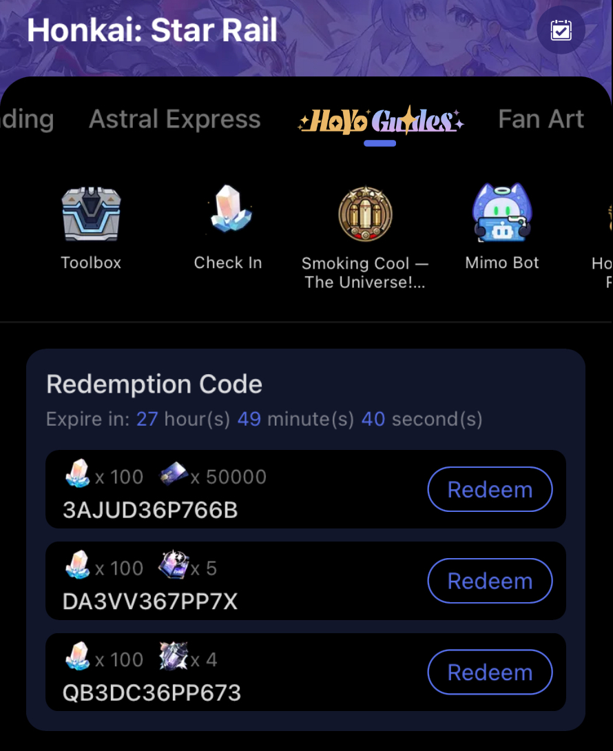 Here’s a Reminder That You Can Claim Redeem Codes Directly in HoyoLab ...