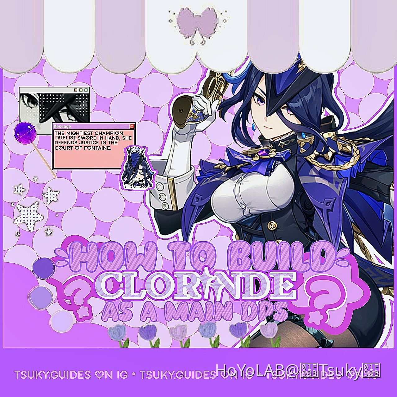 How to build Clorinde as a main dps!🎀 Genshin Impact | HoYoLAB