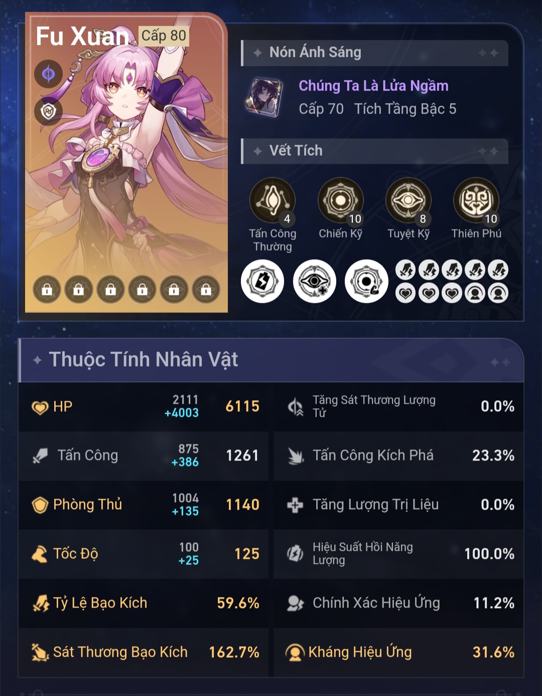 Build Fu Xuan(Semi) Honkai: Star Rail | HoYoLAB