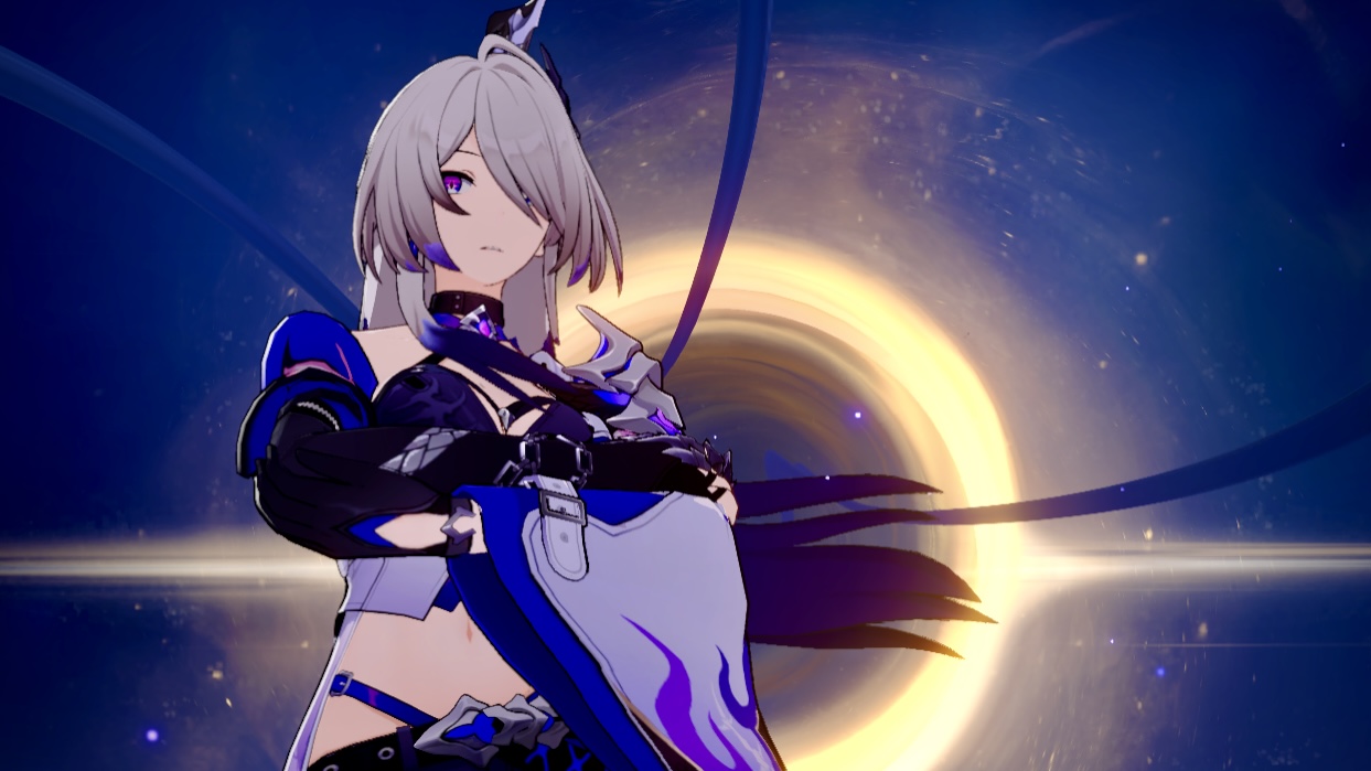 Acheron traveling through Honkai, plus surprise, fan badge! Honkai: Star Rail | HoYoLAB