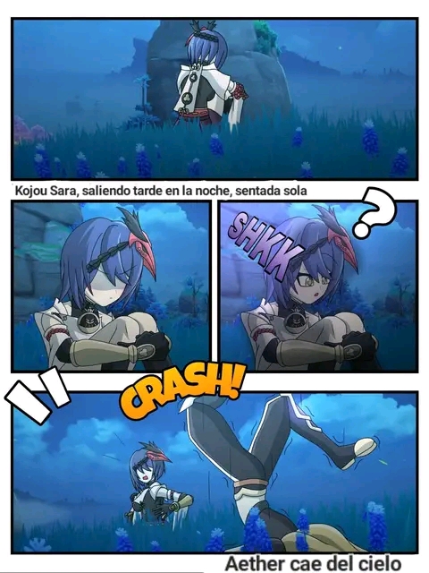 Mini historia de Aether y Kujou Sara Genshin Impact | HoYoLAB