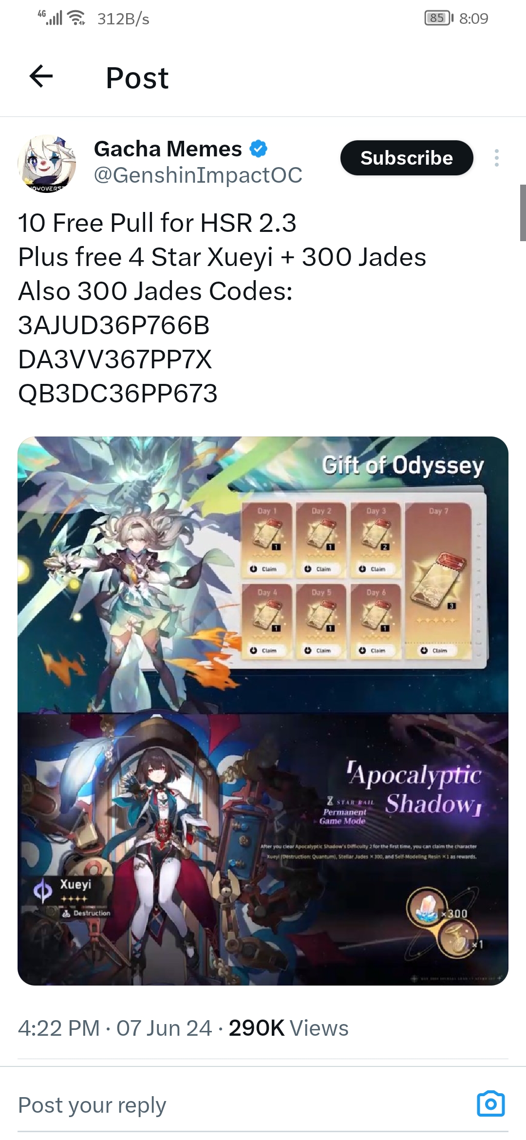 Codes Honkai: Star Rail | HoYoLAB