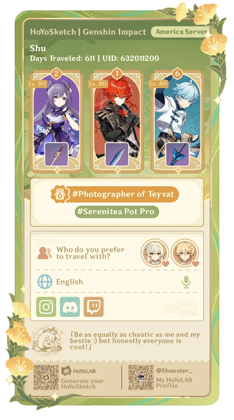 Omg First Post Ever— Hi😅 Genshin Impact | HoYoLAB