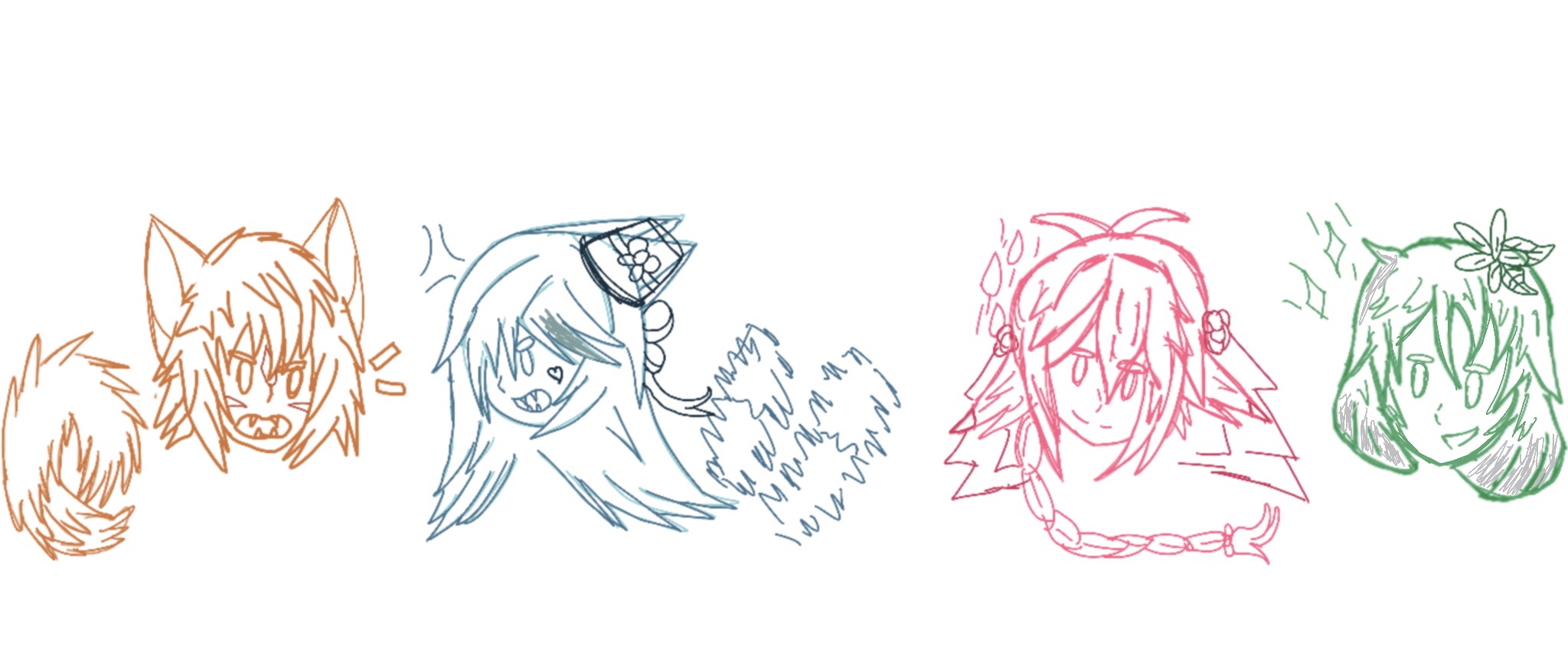 Some silly doodles of my friends fan made children Genshin Impact | HoYoLAB