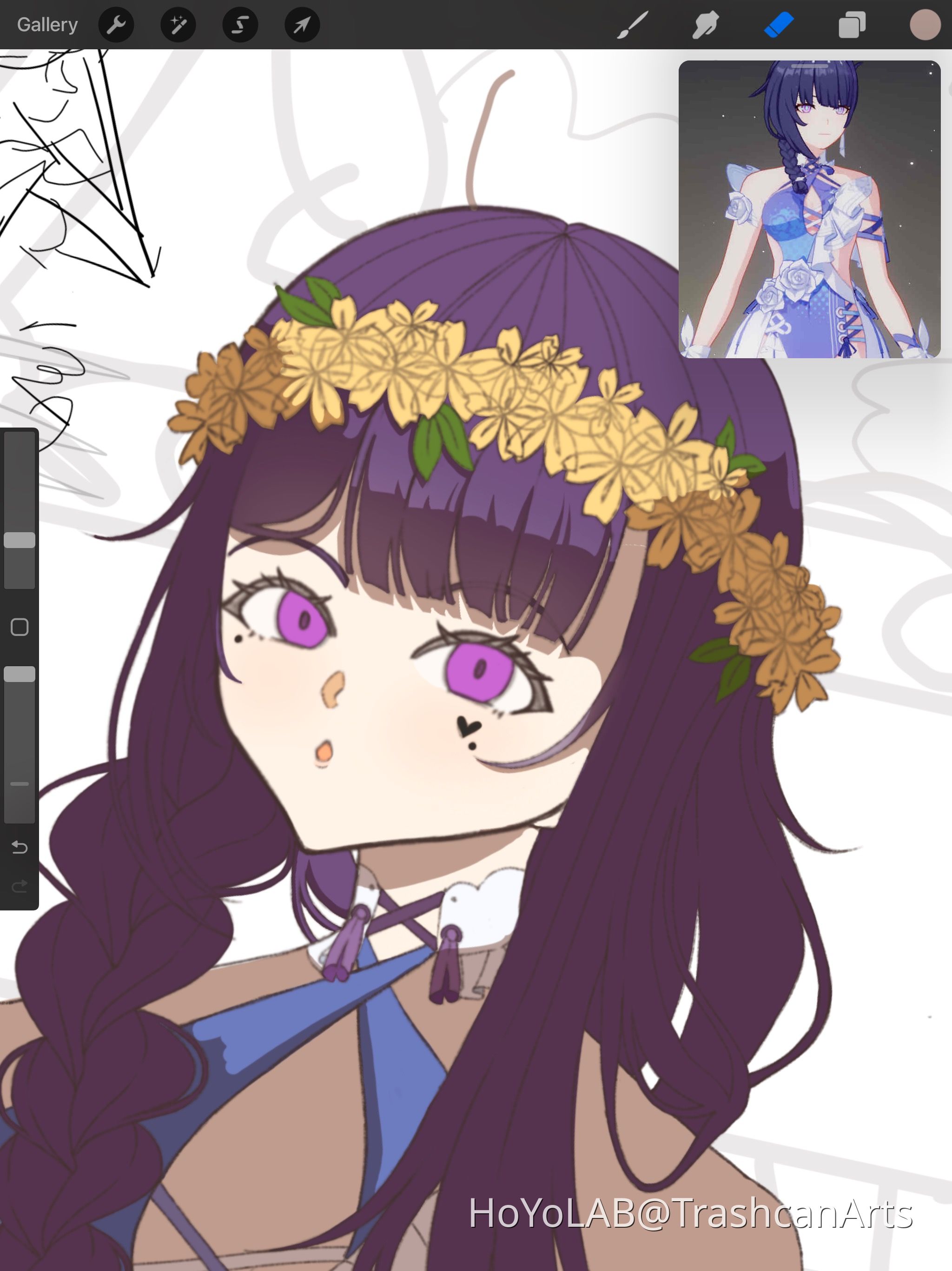 A summer Raiden illustration wip~ Genshin Impact | HoYoLAB