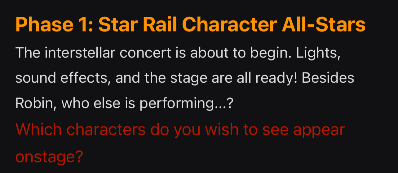 HSR: Phase 1 & 4 Topics! Honkai: Star Rail | HoYoLAB