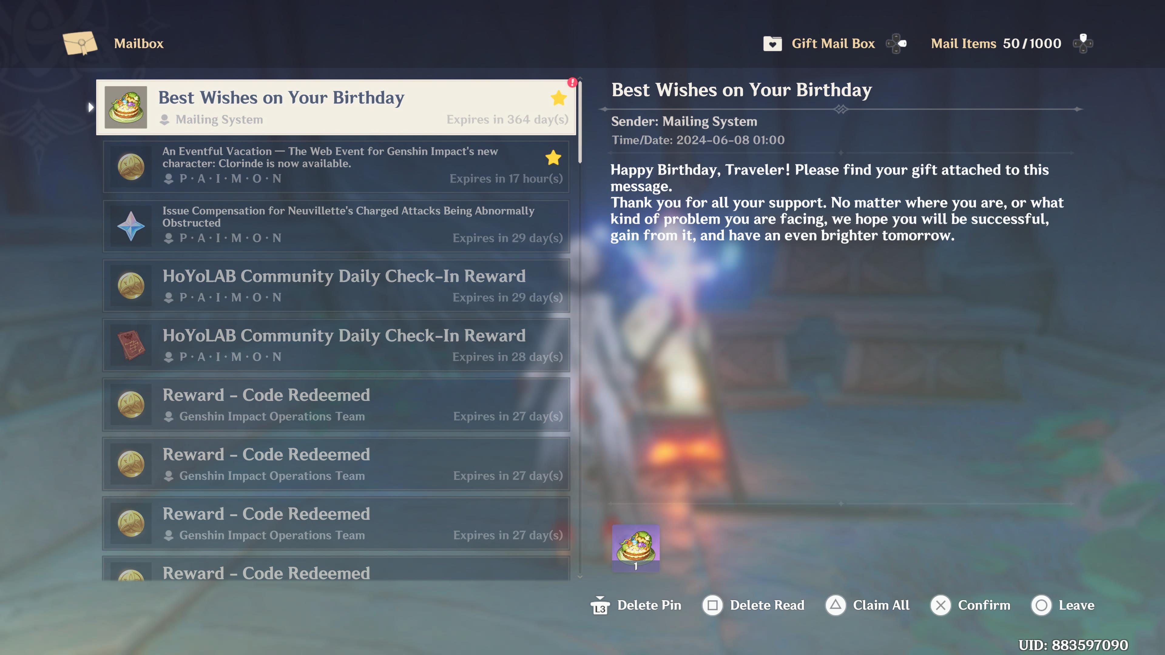 My 1st birthday with Genshin Genshin Impact | HoYoLAB