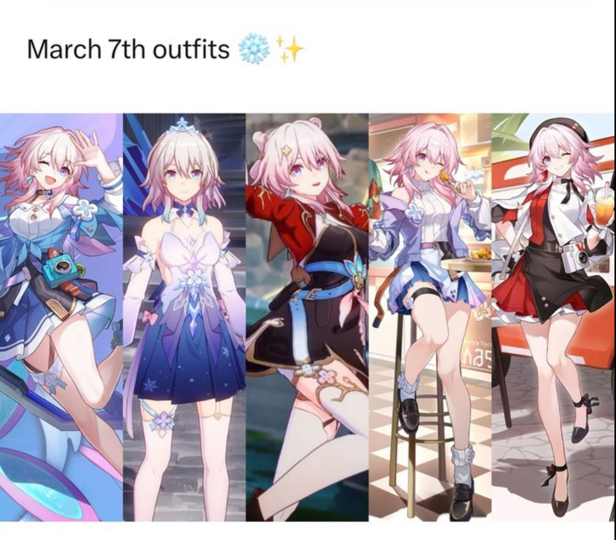 March 7th outfits: ️ Honkai: Star Rail | HoYoLAB
