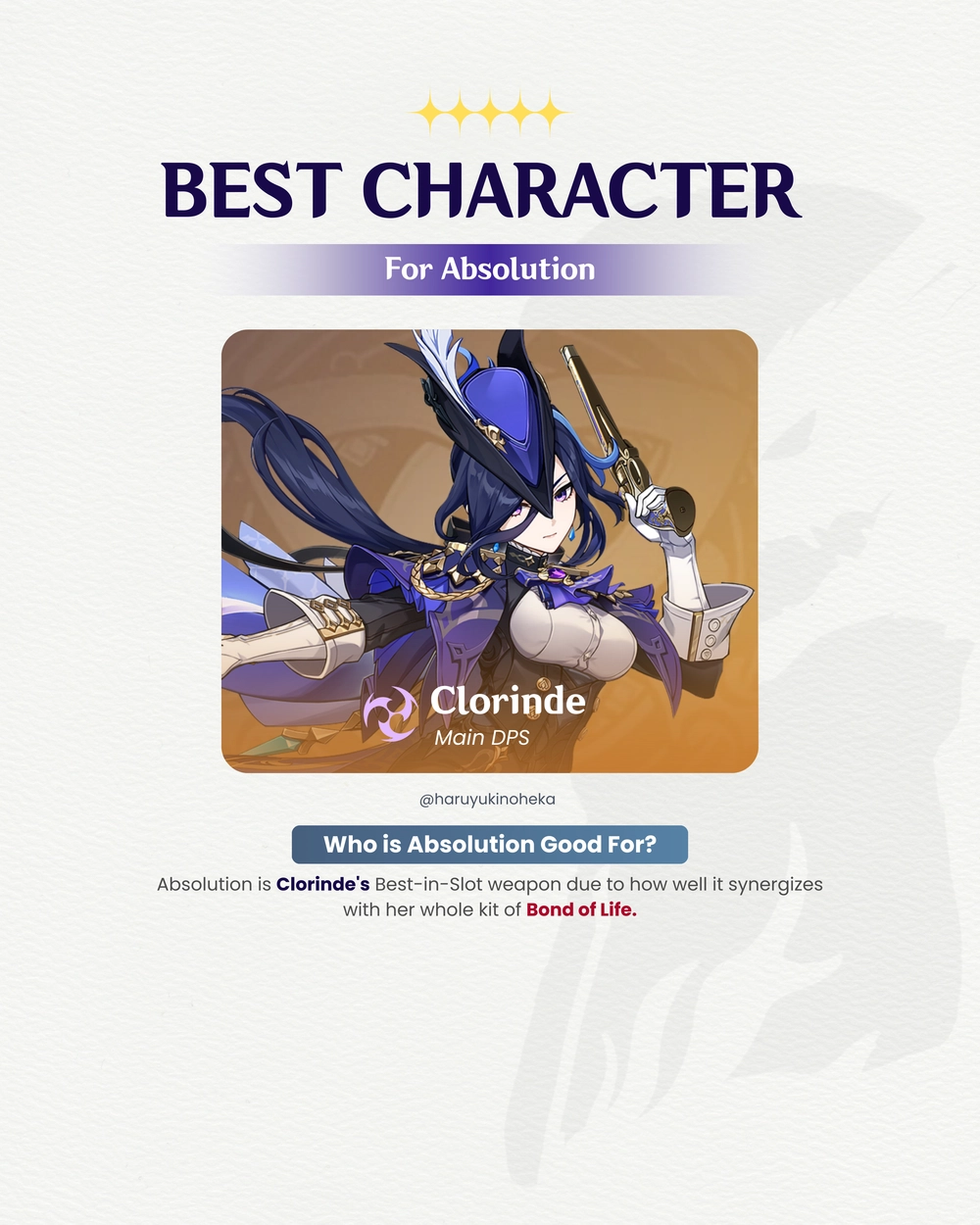 [Weapon Guide] Absolution 🪡 Genshin Impact | HoYoLAB