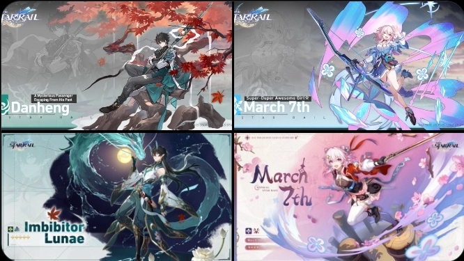 Fun fact 4star March splash art looks like a flower while Dan hengs is ...